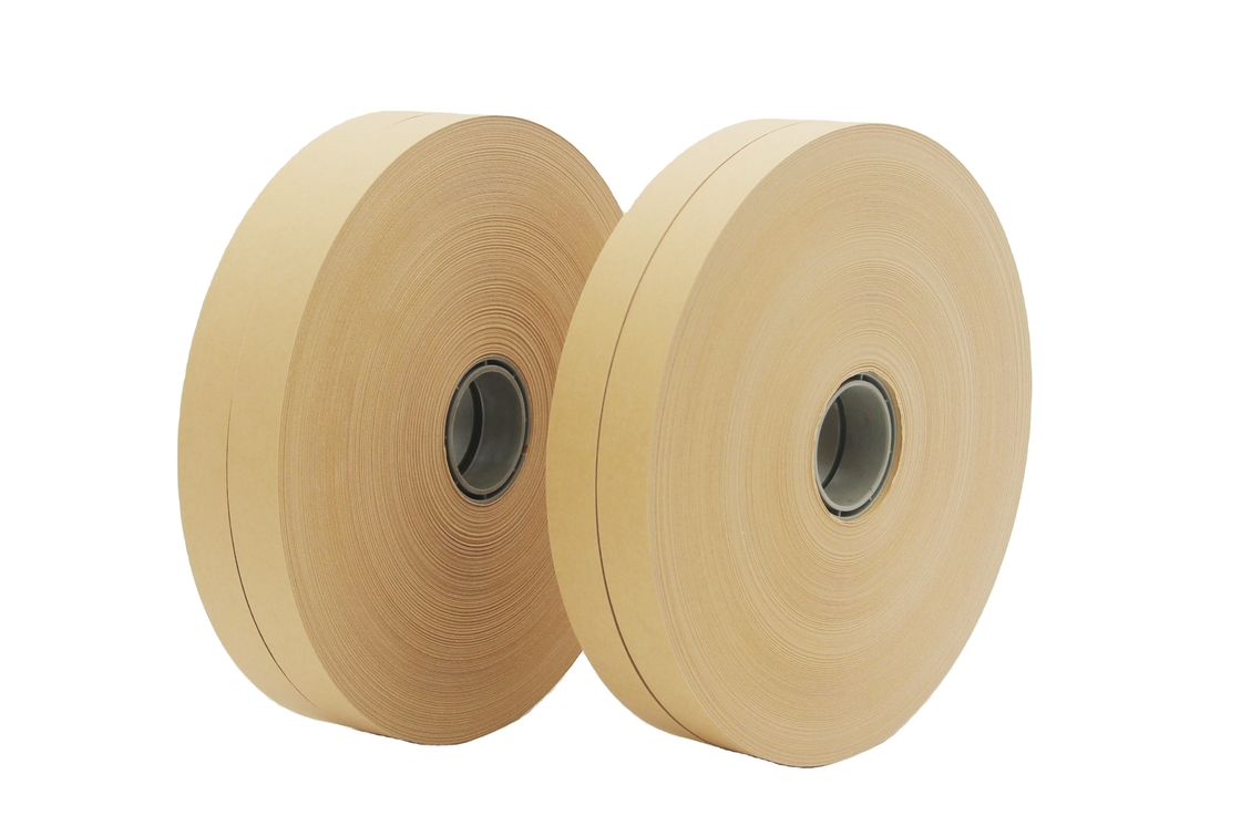 Brown Kraft Paper Tape For Rigid Box / Gift Box Corner Pasting
